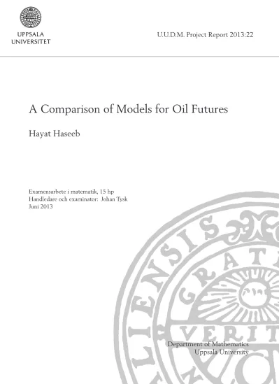 Gabillon (1990) two factor model - Gabillon and Schwartz Models of Oil ...