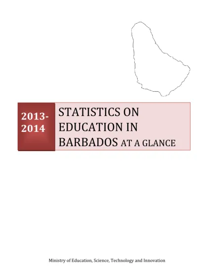 STATISTICS ON EDUCATION IN BARBADOS