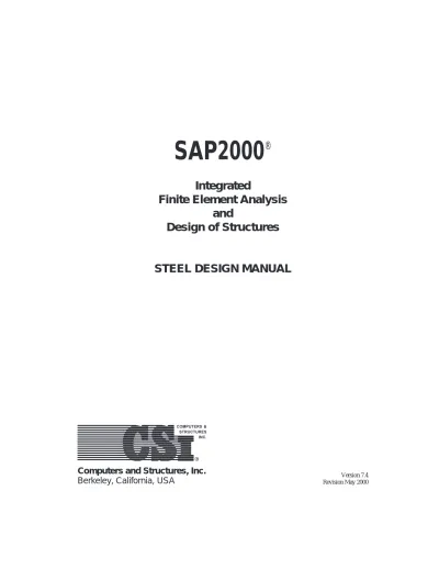 Check/Design for AISC-LRFD93 - SAP2000 Steel Design
