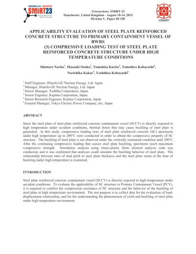 Applicability Evaluation of Steel Plate Reinforced Concrete Structure ...