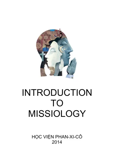 INTRODUCTION TO MISSIOLOGY
