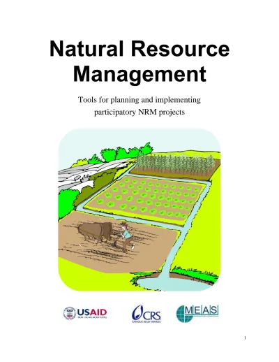 Natural Resource Management. Tools for planning and implementing ...