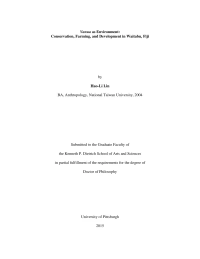 Impact to Indigenous Fijians - PRE-COLONIAL AND COLONIAL DEVELOPMENT IN ...
