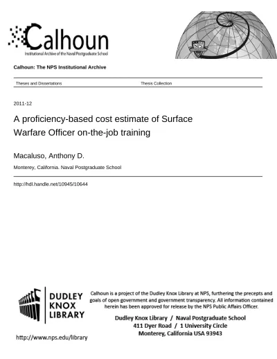 SWO PERSONNEL QUALIFICATION STANDARDS (PQS) 14