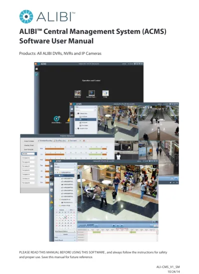 ALIBI Central Management System (ACMS) Software User Manual