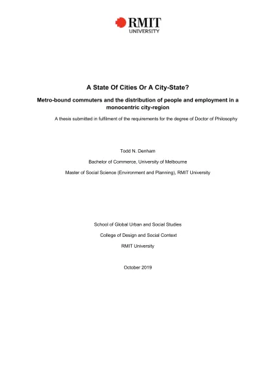 The Spatial Margin of Profitability - A state of cities or a city-state ...