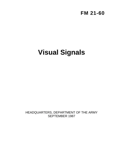 SIGNALS TO AIRCRAFT - FM 21 60 Visual Signals pdf