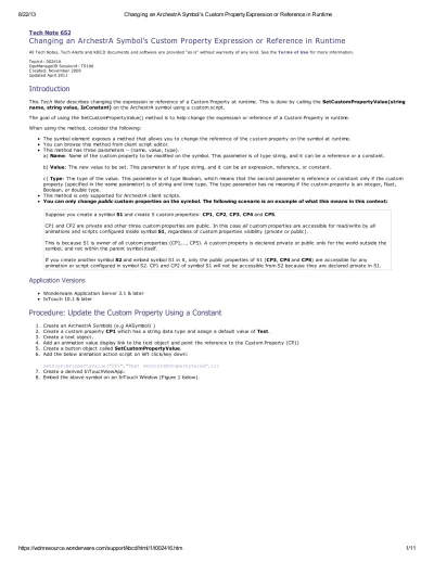 Tech Note 652 Changing an ArchestrA Symbol's Custom Property Expression ...