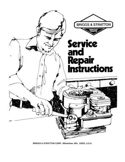 CARBURETION Two Piece Flo-Jet - Briggs Stratton Service Manual 70076881