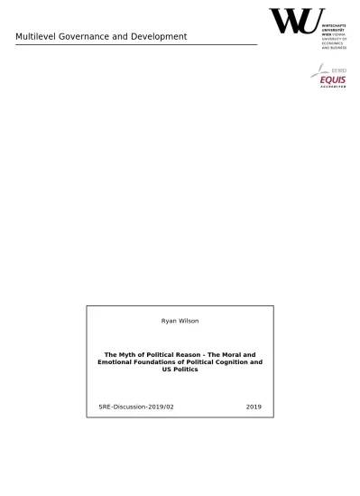 Nurturant Parent - George Lakoff - Literature Review