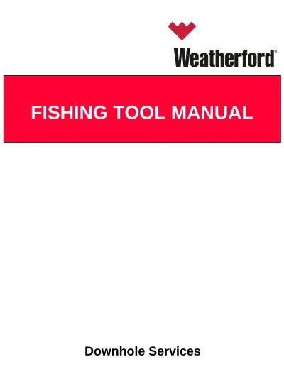 BOWEN INTERNAL CUTTER - Fishing Tool Manual Rev5!13!08