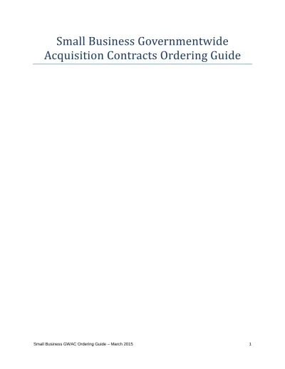 Summary of Justification, Approval and Posting Requirements