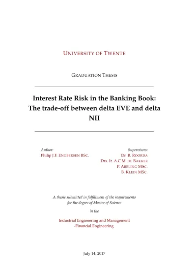 Calculation of delta EVE and delta NII figures