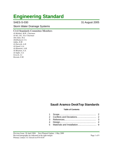 Engineering Standard. Saudi Aramco DeskTop Standards