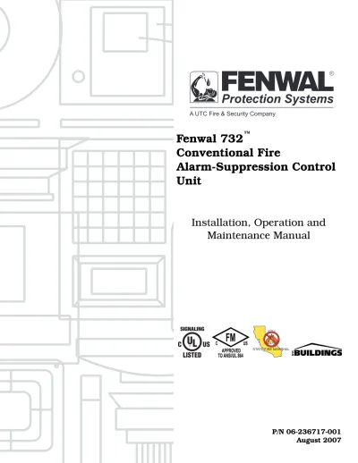 Fenwal 732™ Conventional Fire Alarm-Suppression Control Unit